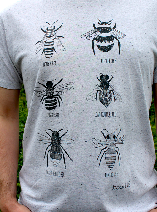 Bee tee mens organic T-shirt – Boodle